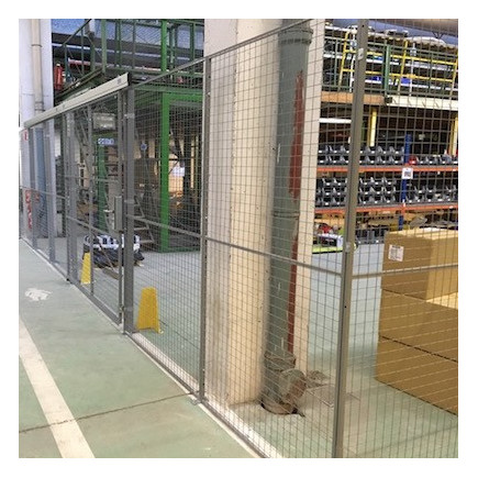Cloisons grillagées modulaires - Protection & Sécurité chez Bauquip