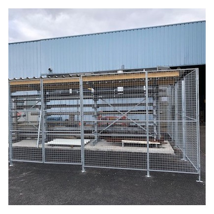 Cloisons grillagées modulaires - Protection & Sécurité chez Bauquip